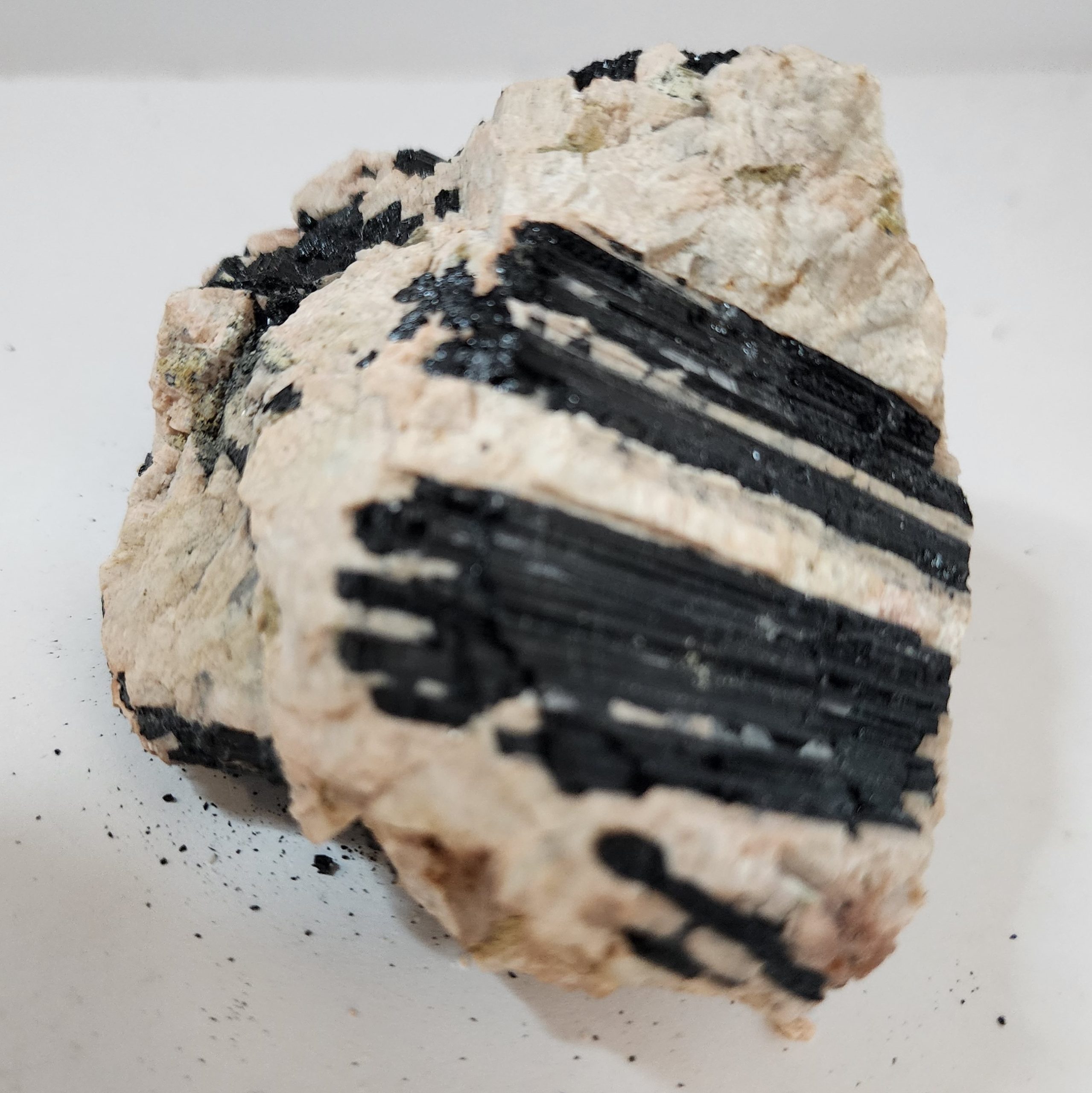 Black Tourmaline Crystals #0058 - 3.5" x 3" x 3" - ROCKYGEMS.COM ...